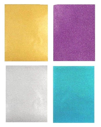 GLITTER Paper Craft Scrapbook 8.5 x 11 Adhesive PICK Teal Silver Gold ...