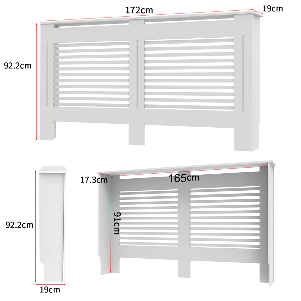Premium Large 36 inch Tall Radiator Cover Bar Wall Cabinet MDF Grill ...