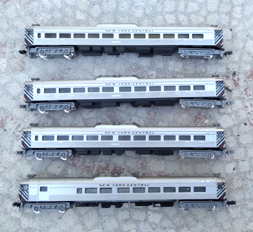 Con-Cor N Scale RDC Budd Commuter Passenger 4 Car Set New York Central ...