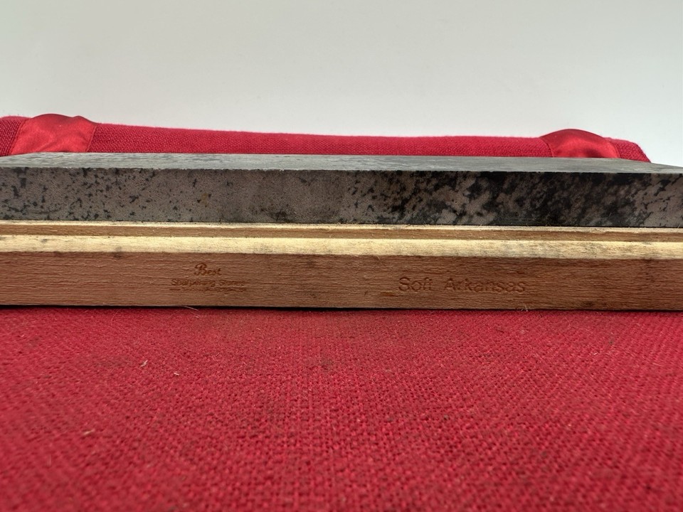 Soft Arkansas Sharpening Stone - Wood Mounted Best Sharpening Stones 8 ...