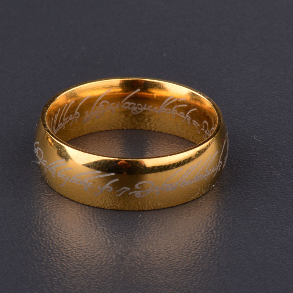 Lord of the Rings The One Ring Lort Band Stainless Steel Bilbo's Hobbit ...