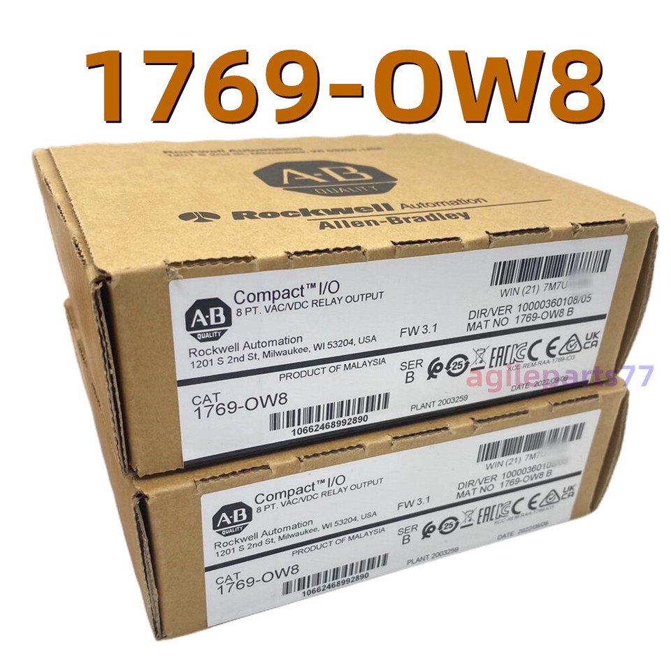 AB 1769-OW8 Allen-Bradley Compact I/O 8 Pt VAC/VDC RELAY Output Module ...