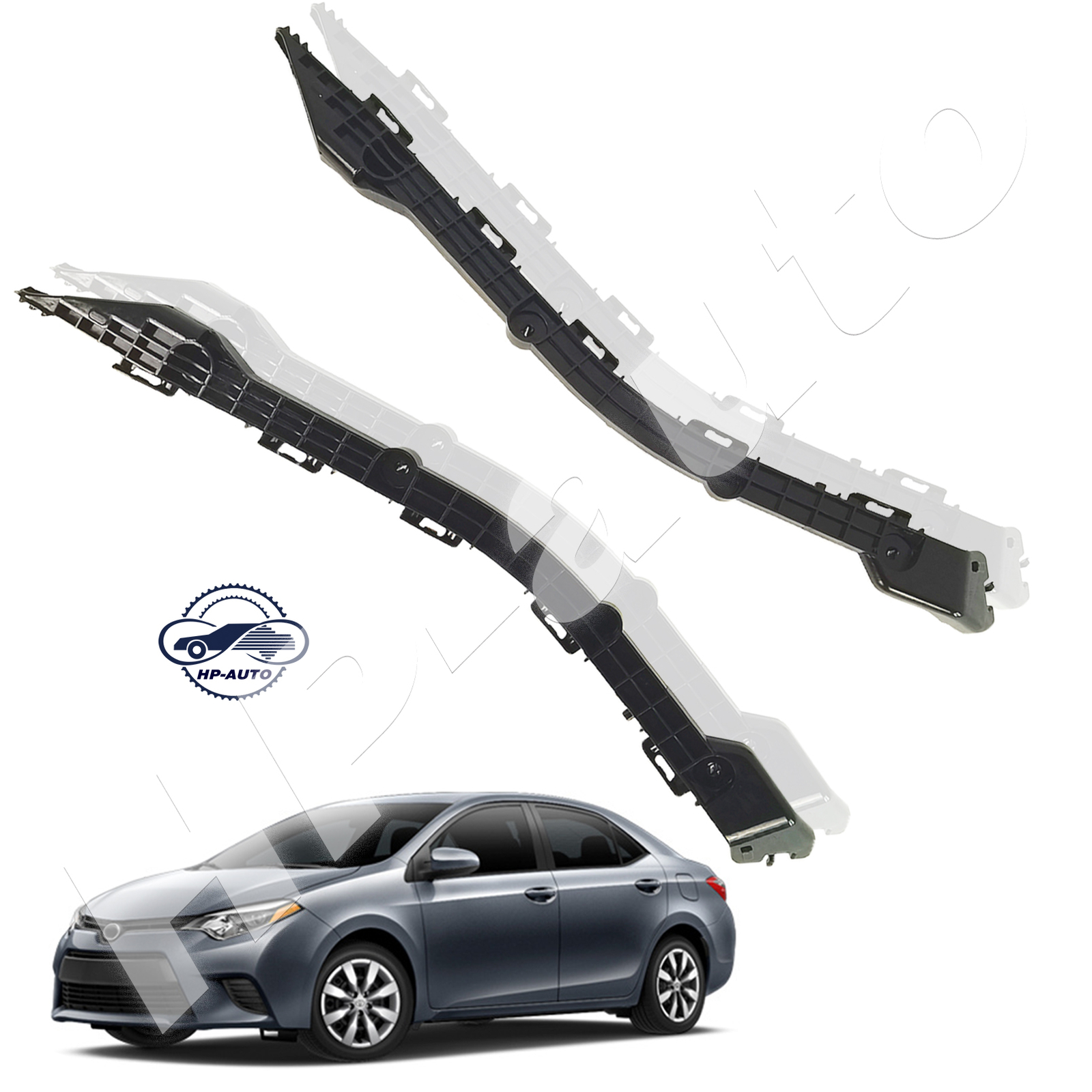Rear Bumper Support Retainers Brackets For 2014-2019 Toyota Corolla ...