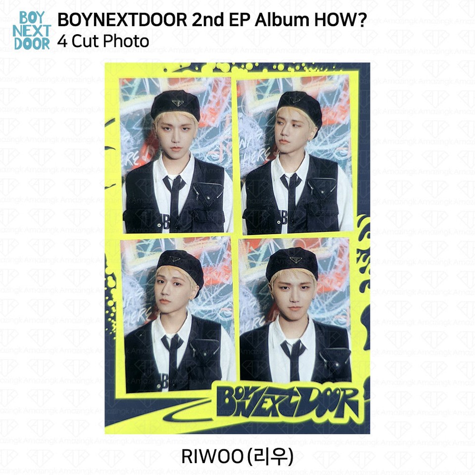 BOYNEXTDOOR 2nd EP Album HOW? Photocard Postcard Polaroid Meme Card ...