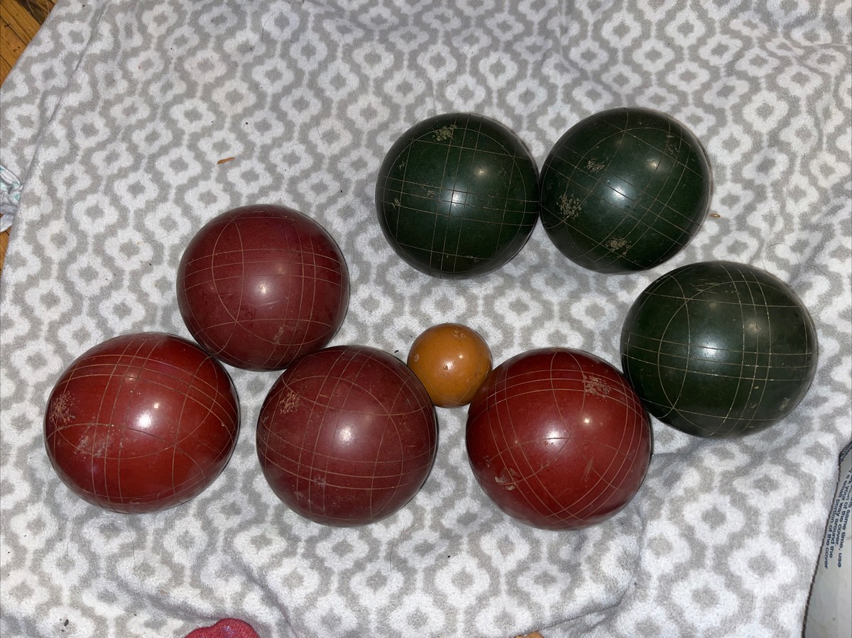 Vintage Bocce Ball Set