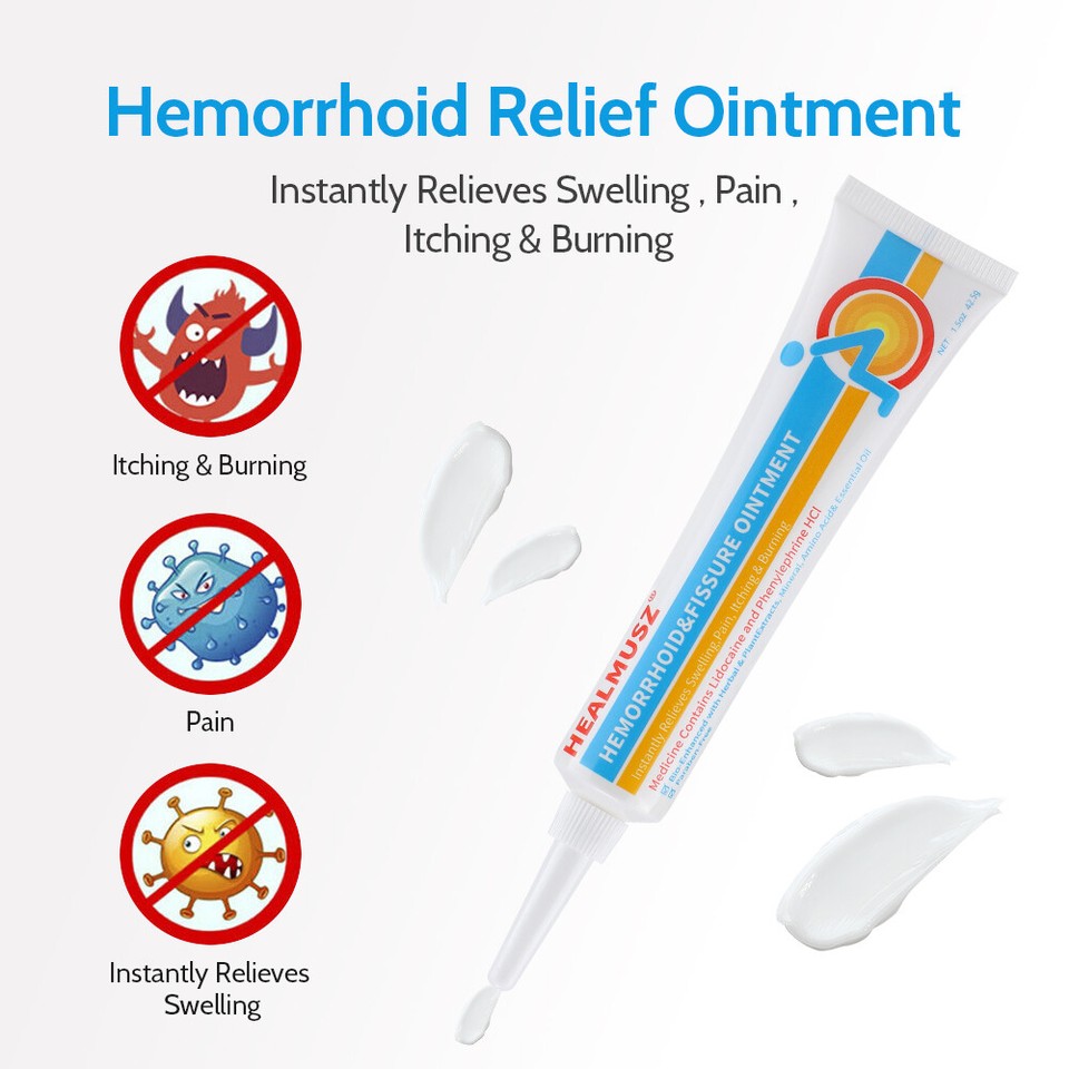 2~Hemorrhoids Remove Ointment Herbal Cream Relief Piles Pain Reduce ...