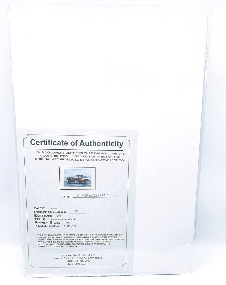 #7/200 by Steve McCool: Sam Auxier Jr's 1971 Maverick Pro Stock Drag ...