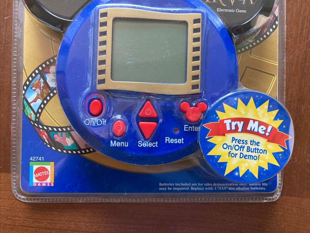 Disney Trivia Electronic Handheld Game Mattel 42741 Unopened for sale ...