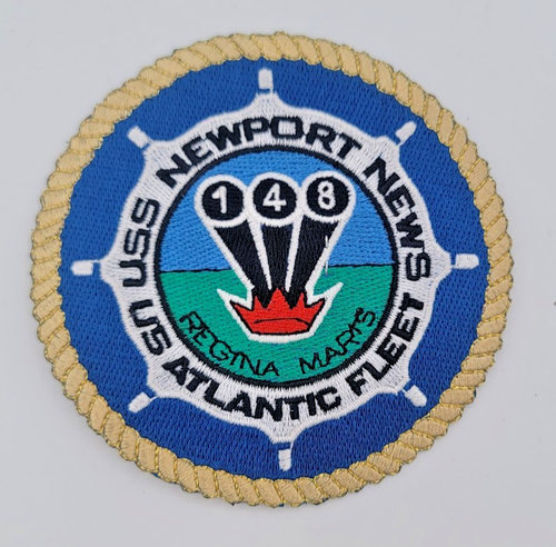 USS NEWPORT NEWS US ATLANTIC FLEET 148 PATCH Approx 4" BRAND NEW #V | eBay