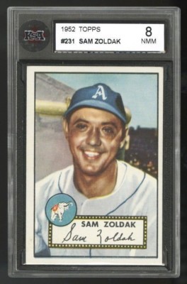 1952 TOPPS BASEBALL ~ #231 ~ SAM ZOLDAK ~ PHILADELPHIA ATHLETICS ~ KSA ...