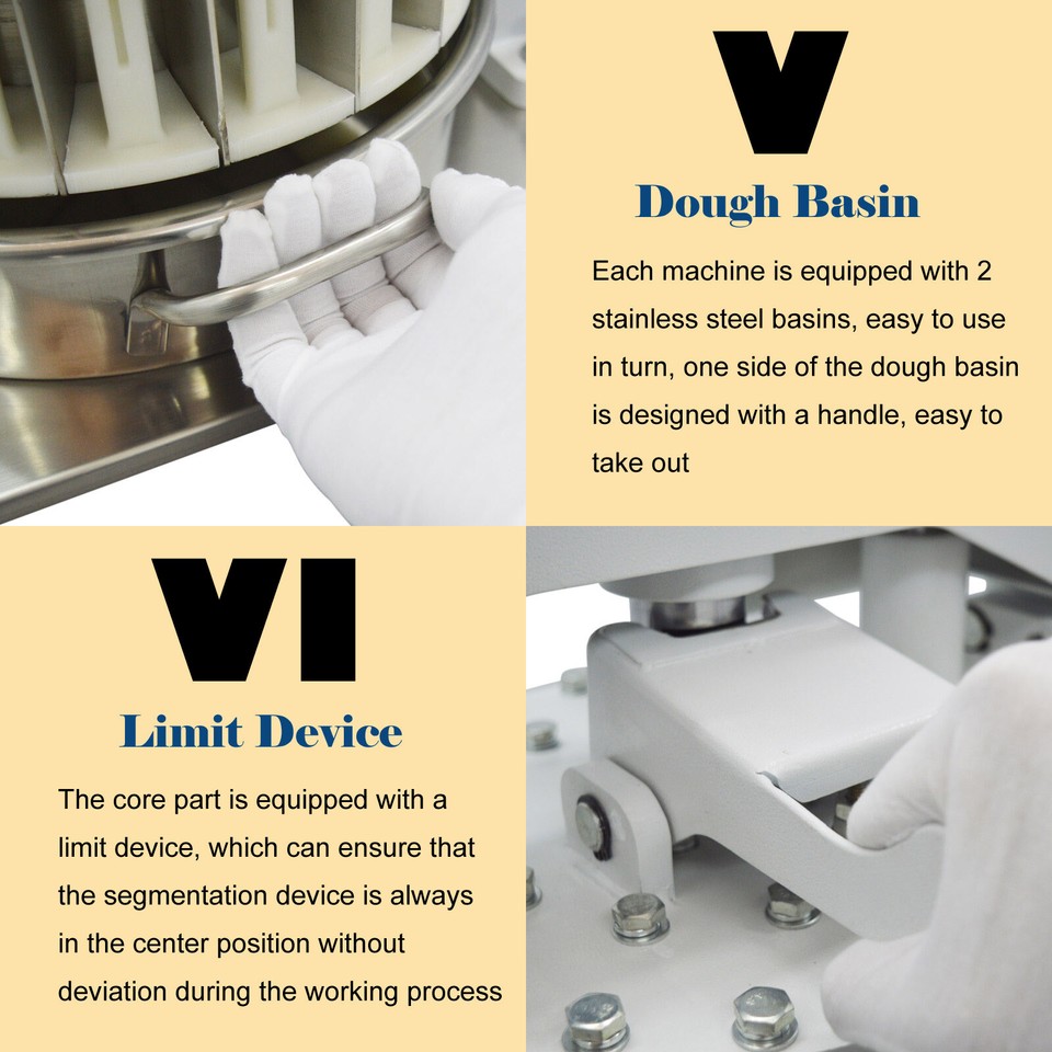 36PCS Table Top Manual Dough Divider Baking Dough Food Service for ...