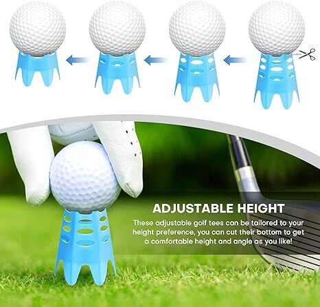 Golf Simulator tees, 22Pcs Plastic Mat Tees for Home, Outdoor or Black ...