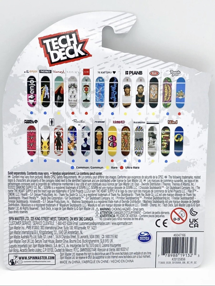 Tech Deck Size Chart - Infoupdate.org