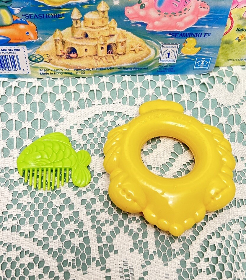 My Little Pony Baby Sea Pony Wavedancer Frog Float Fish Comb MLP Hasbro ...