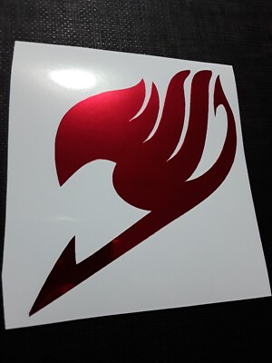 Fairy Tail Guild Symbol Tattoo Holo Red Anime Sticker Vinyl Decal ...