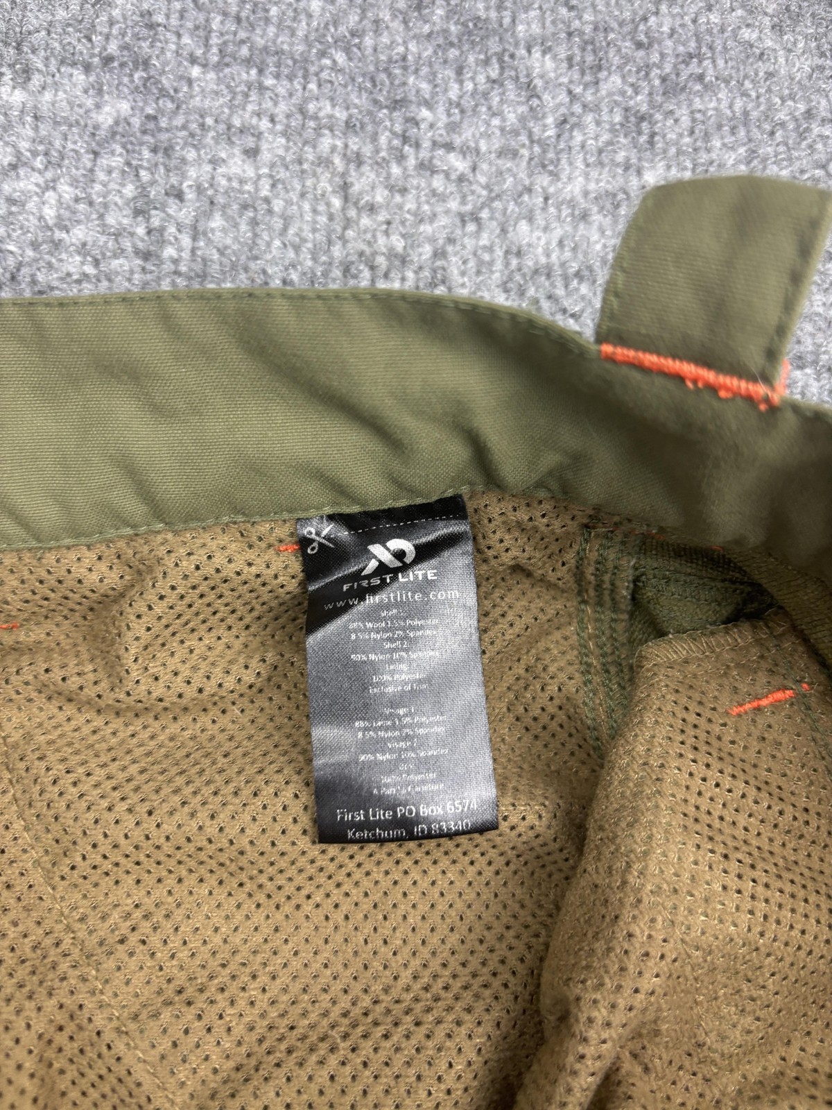 First Lite Obsidian Foundry Pants Mens 40x33 Green Hunting Outdoors Zip ...
