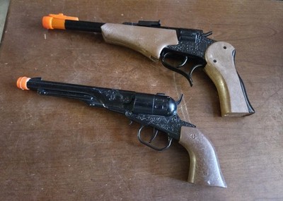 Lot 2 Parris Savanna Tombstone Revolver Pistol Crossfire Cap Toy Guns ...