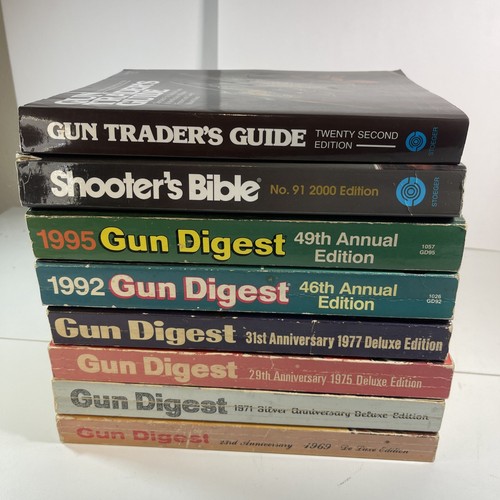 Gun Digest Firearm Shooting & More Lot Of 8 ~ 1969, 1970's, 1990's | eBay