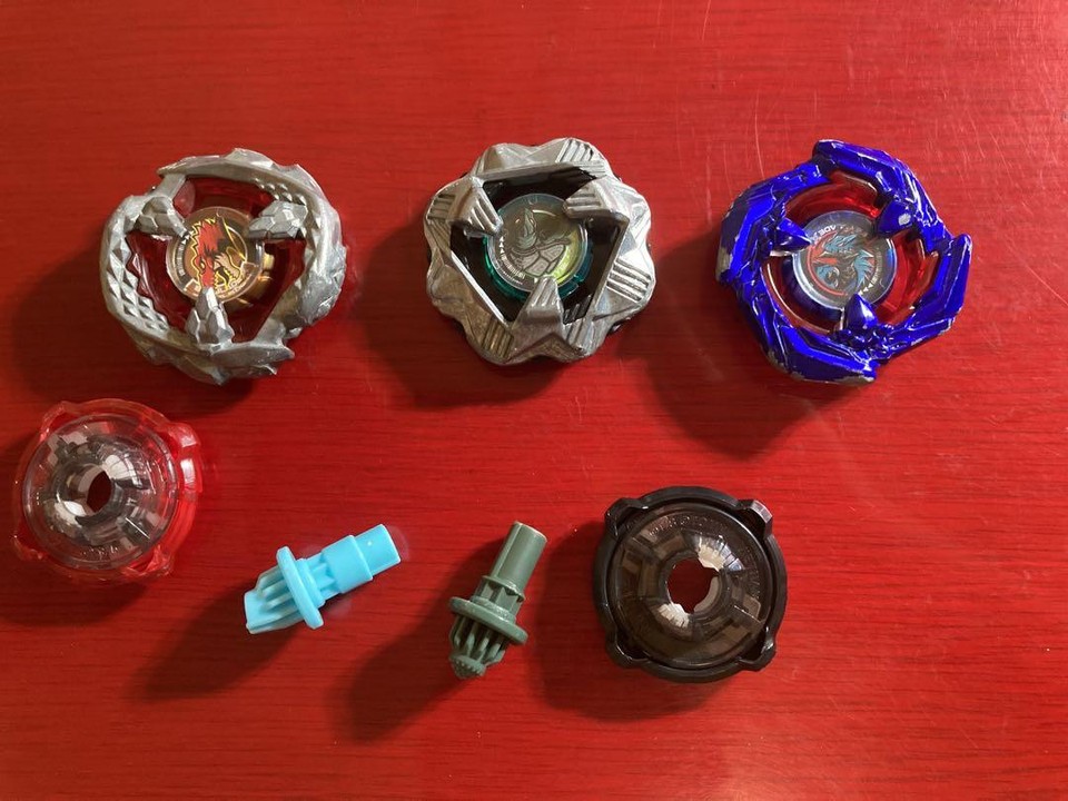 Beyblade X Cobalt Drake Tyrano Beat 4-70 Black Shell 4-60D Set Lot ...
