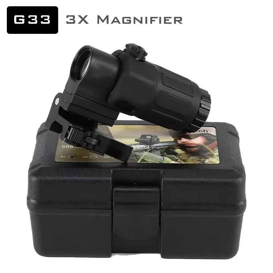 G33 3X Magnifier 558 Holographic Red Green Dot Reflex Sight Scope QD ...