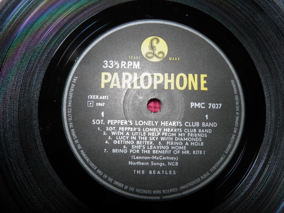 The Beatles - Sgt. Pepper's - Israel 1st Press YB Parlophone PMC 7027 ...