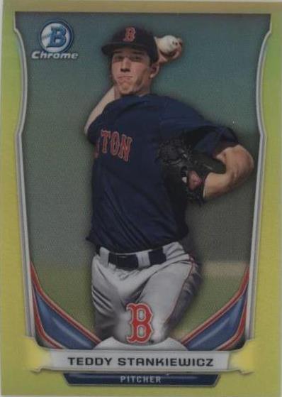 2014 Bowman Chrome Minis - Teddy Stankiewicz #121 Yellow Refractor /25 ...