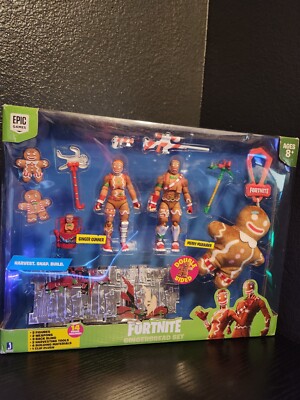 Jazwares Epic Games Fortnite Target Exclusive 4" Figure Gingerbread Set ...