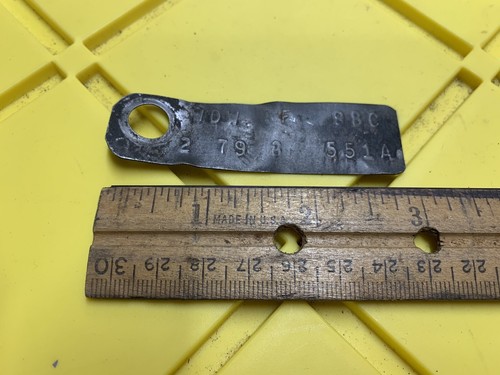 Ford Mustang or Maverick ORIG 8" REAR END AXLE ID TAG 2.79 | eBay