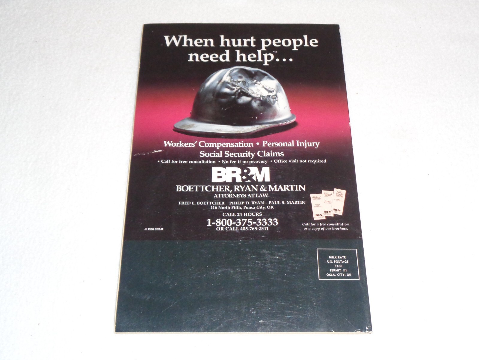 Danny Hodge Rare Perry Oklahoma 1997 Telephone Directory Wrestling ...