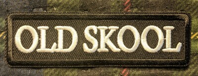 Old Skool Biker Embroidered Biker Patch | eBay