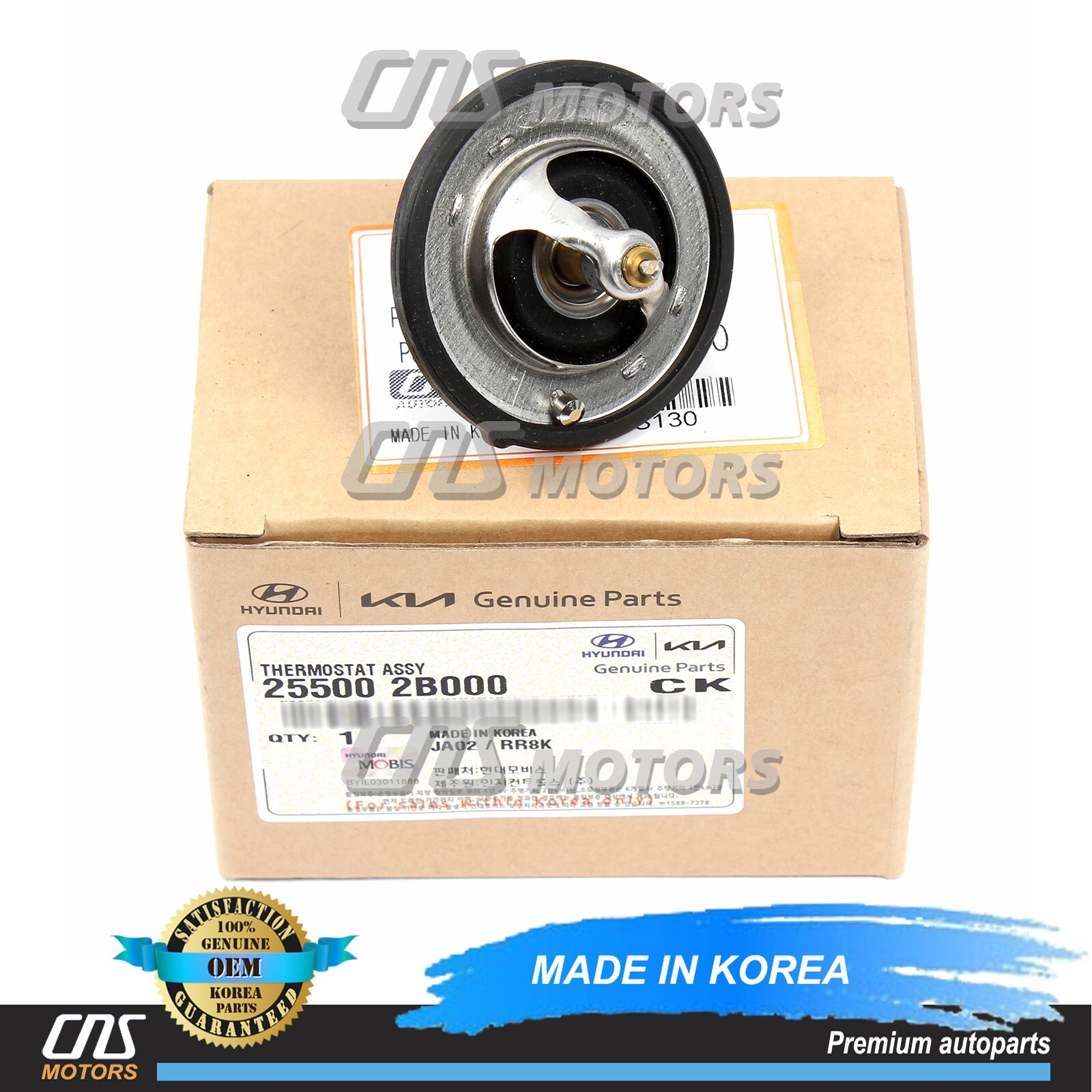 ⭐GENUINE⭐ Coolant Thermostat for 2010-2024 Hyundai Kia 1.6L OEM ...