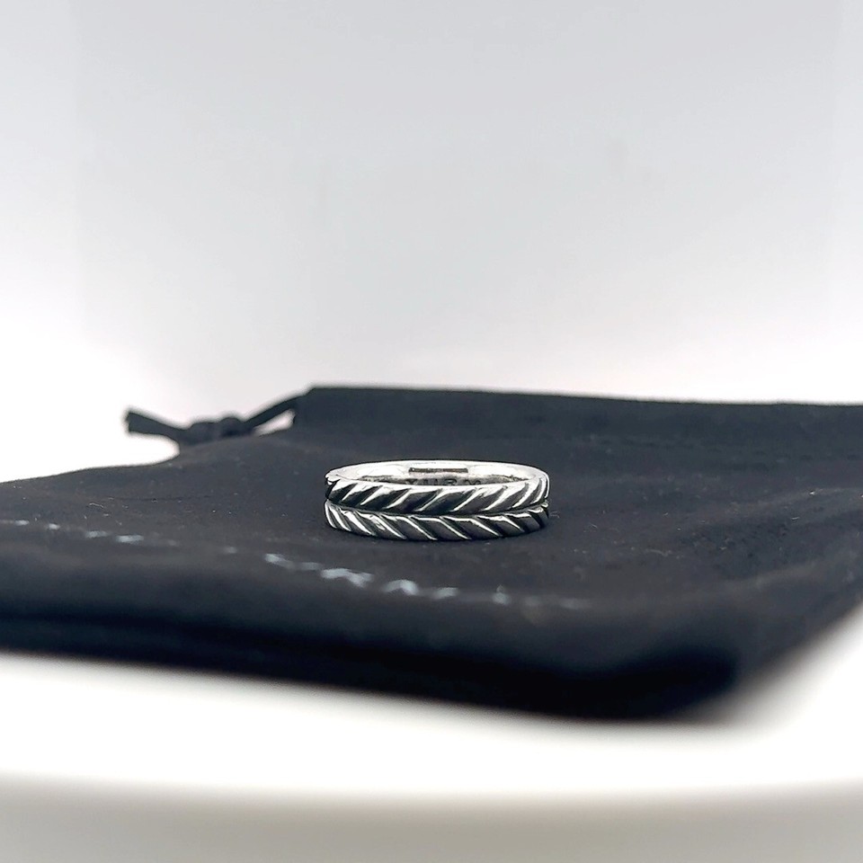 David Yurman Chevron ring | Sterling Silver Vintage Chevron Men's SZ 8 ...