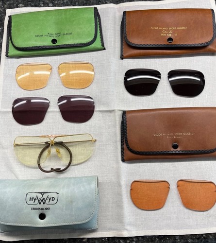 Vintage DECOT HY-WYD Sport Glasses Cases ONLY,READ DESCRIP NO FRAME ...