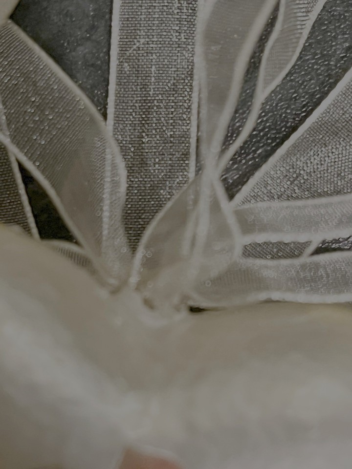 5 Vintage peach pink Christmas Baubles Traditional Papier-Mache Tree ...