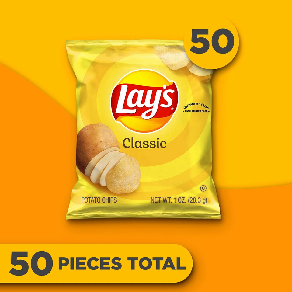Lay's Classic Potato Chips, 1 oz., 50 pk. | eBay