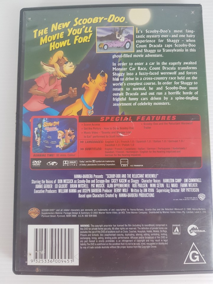 Scooby Doo DVD's Movie Aloha Ghoul School Alien Invaders Reluctant ...