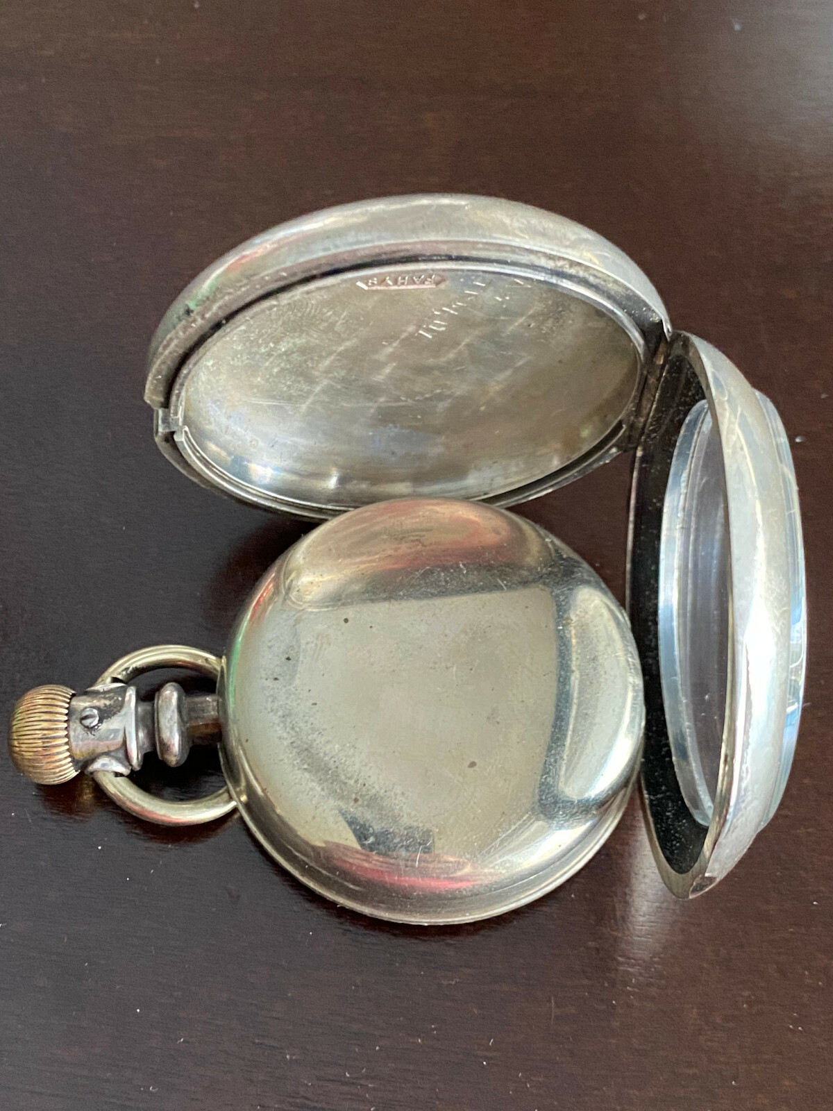 VINTAGE 18S FAHYS POCKET WATCH CASE ONLY, 4OZ COIN SILVER,SWING OUT ...