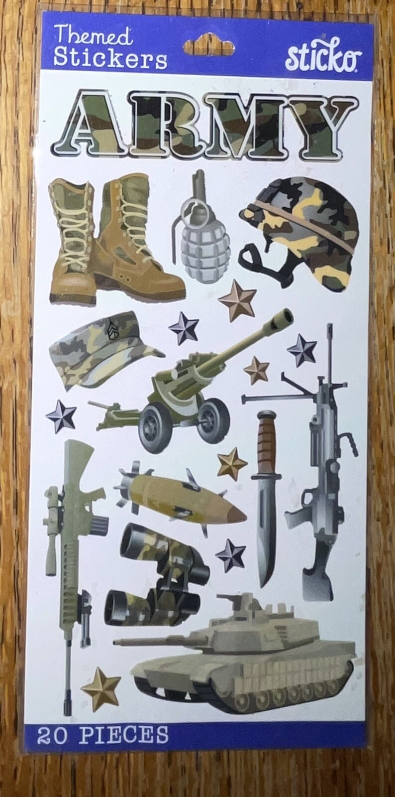 Sticko US USA Army Soldier Hum-V Boots Grenade Guns Binocular Rockets ...