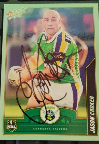 JASON CROKER SIGNED RAIDERS 2006 ACCOLADE CARD | eBay