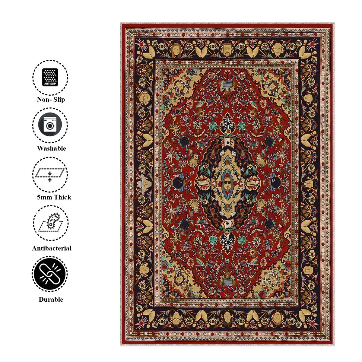 The Big Lebowski Rug Poster The Big Lebowski Film Hi Res Stock