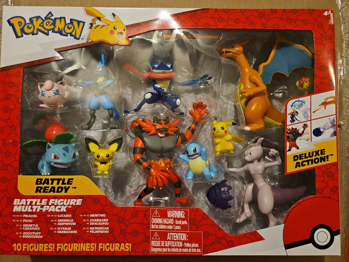 Pokemon Deluxe Action Battle Ready Multi Pack 10 Figures Charizard ...