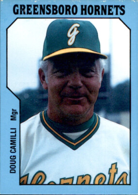 1985 Greensboro Hornets TCMA #1 Doug Camilli Winter Haven Florida ...