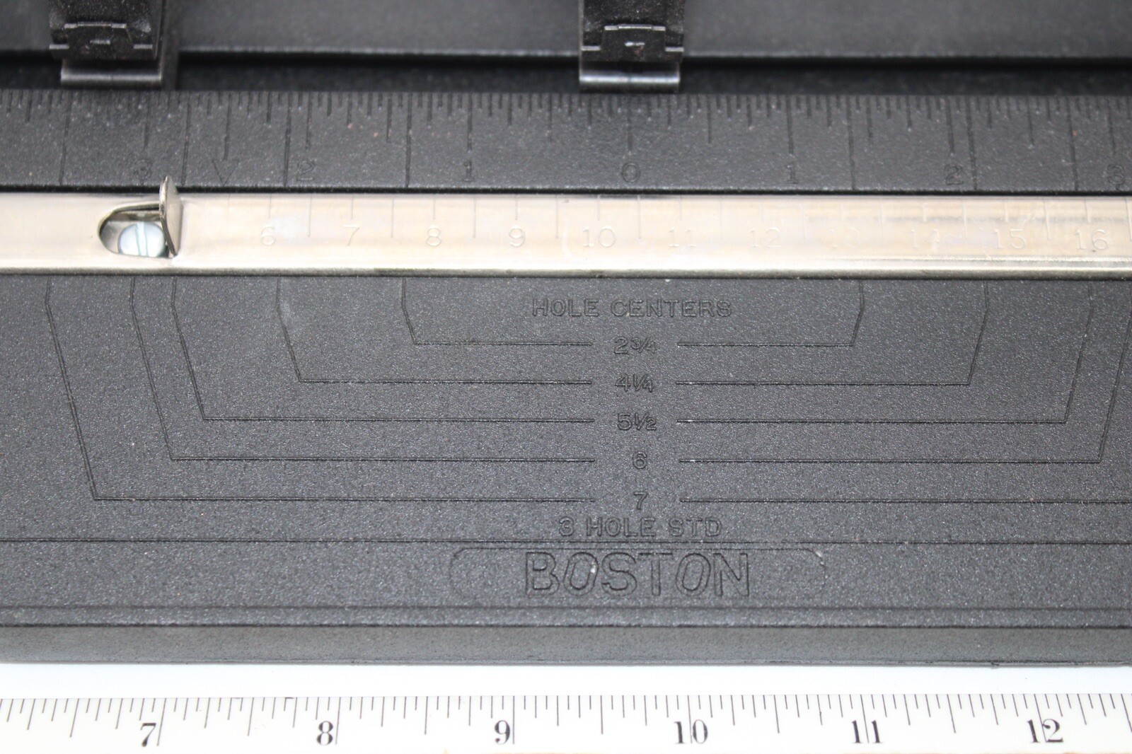 Boston Heavy Duty Adjustable 3-Hole Paper Punch Hunt Mfg USA MCM R1D5 ...