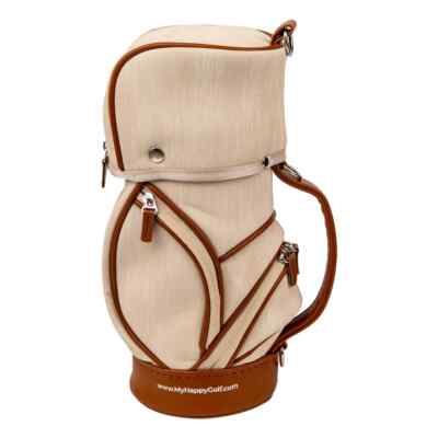 Mini Golf Bag Lightweight Stylish with Organizer Small - Cream | eBay