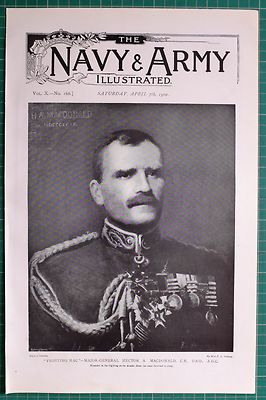 1900 BOER WAR ERA MAJOR-GENERAL HECTOR A MACDONALD | eBay UK