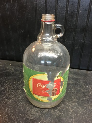 ANTIQUE COCA COLA COKE ONE GALLON SYRUP BOTTLE SODA FOUNTAIN 1940S | eBay