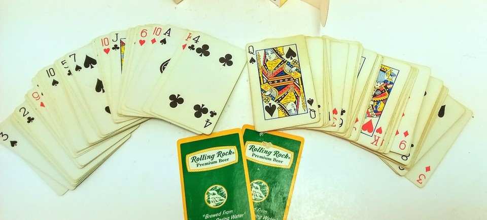 Vintage Custom Rolling Rock Playing Cards 2 Decks 2 Designs 1 Box | eBay