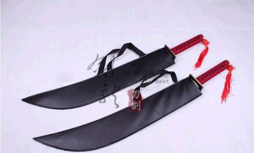 S0248 BLEACH KYORAKU SHUNSUI KATENKYOUKOTSU TWIN DOUBLE SWORDS GUN ...