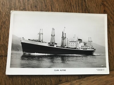 Clan Alpine Ship W Ralston Ltd Glasgow Photograph Postcard | eBay