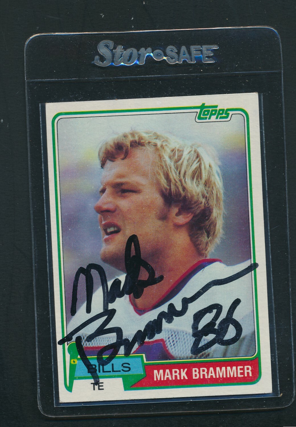 1981 Topps #283 Mark Brammer Bills Signed Auto *B790 | eBay